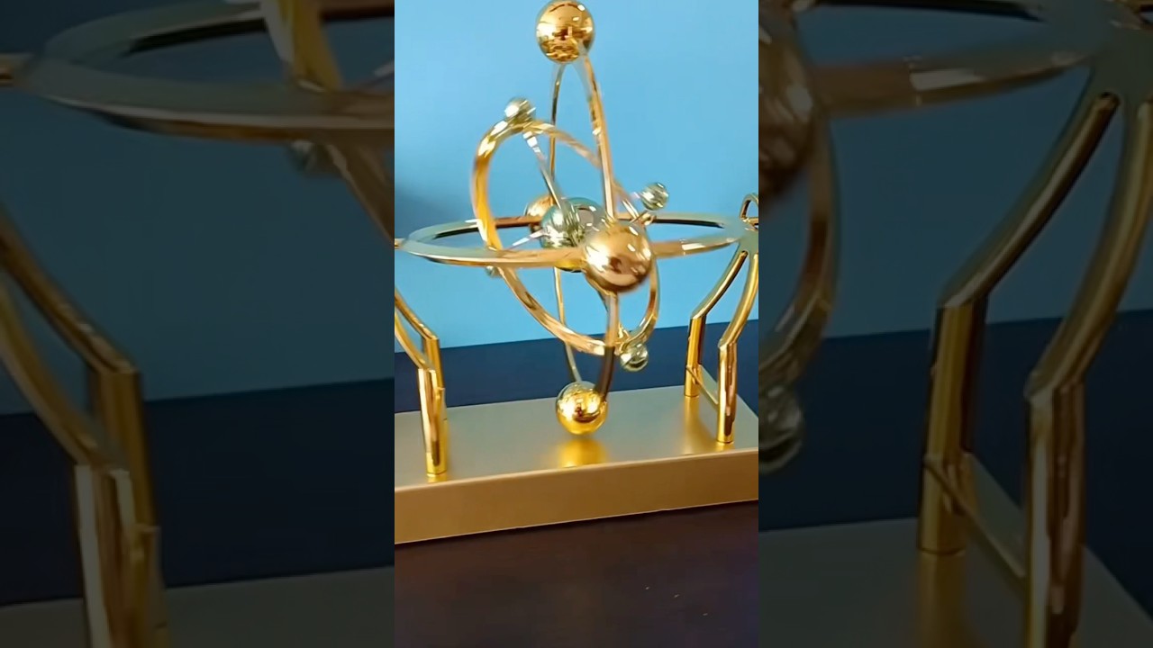 Rotating Magnetic Wobbler Earth – USB Perpetual Motion Celestial Orbit Desktop Decor Model #shorts