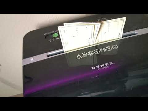 DYNEX PAPER SHREDDER MODEL DX-PS1MC SUCKS.