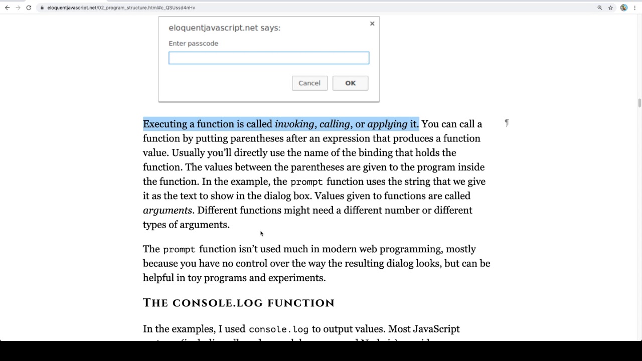 Eloquent JavaScript Read-Along - Program Structure - 005 - Functions