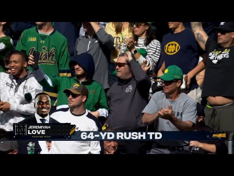 Jeremiyah Love 64 Yard Touchdown Run vs. Navy