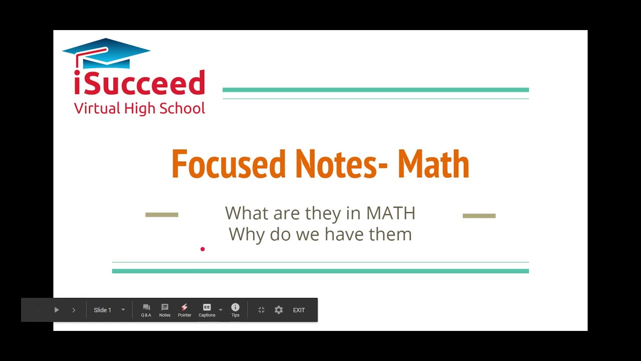 Alg 2B Focused Notes Tutorial  I heart math