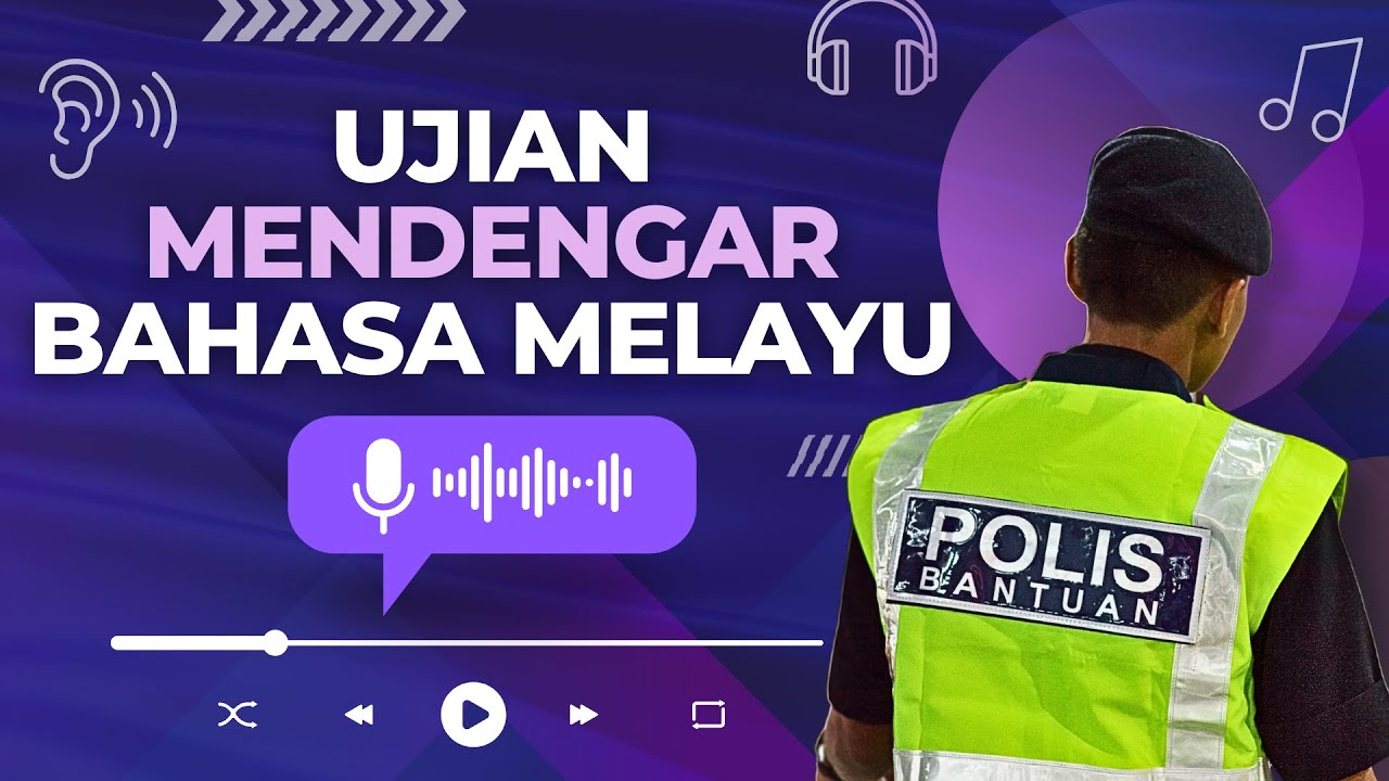 SIMULASI LATIHAN MENDENGAR BM || Siapa itu Polis? 👮 || Jawapan & Skrip