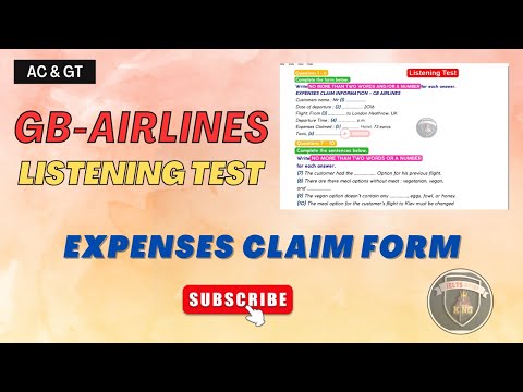 gb airlines listening test | listening ielts practice test