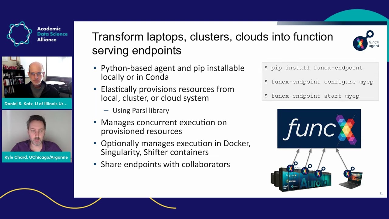 Portable serverless computing to enable scalable data science