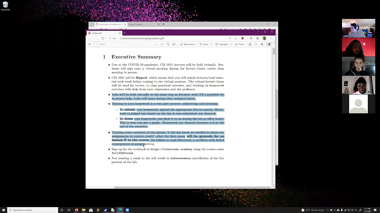 CIS 1051 - Lecture 1