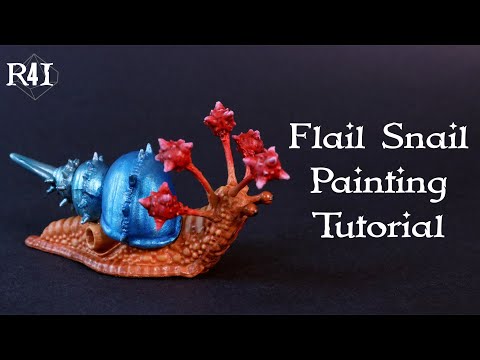 Giant Snail, Iridescent Painting Tutorial
