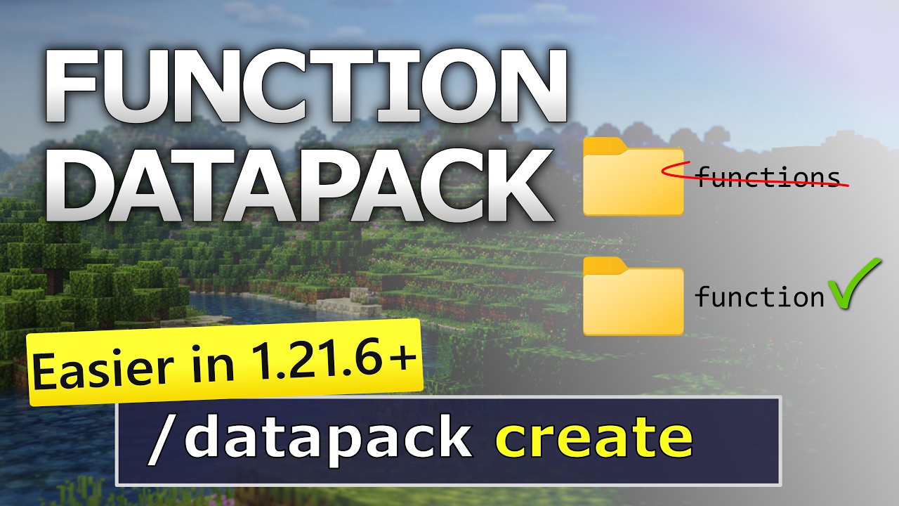 How to Make a Function Datapack in Minecraft Java (1.21.6+)