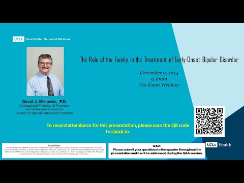 Child Grand Rounds, 2024-12-11, Dr. David Miklowitz