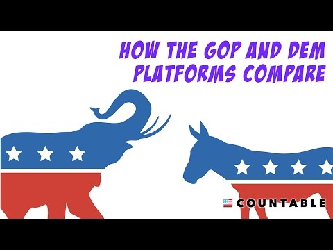 How the GOP and Democratic Platforms Compare