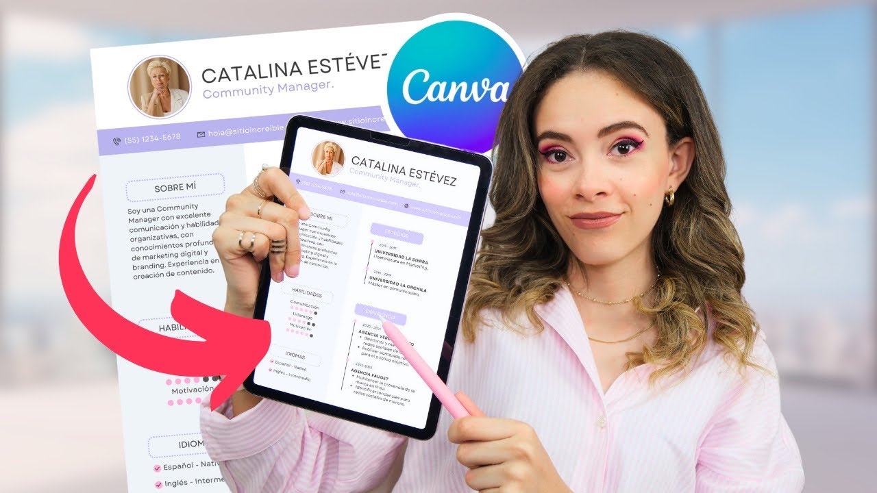 📄¿Cómo crear un CV curriculum con CANVA? Plantilla gratis