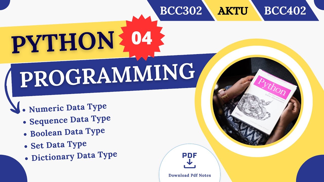 Python Data Types | Numeric Data Type | Set Data Type | Dictionary Data Type | String | List | Tuple