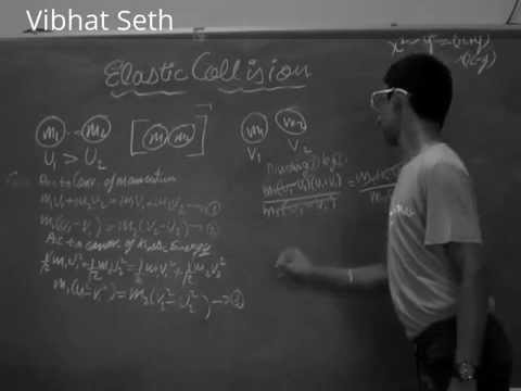 The Concept of Elastic Collision In 1 Dimension