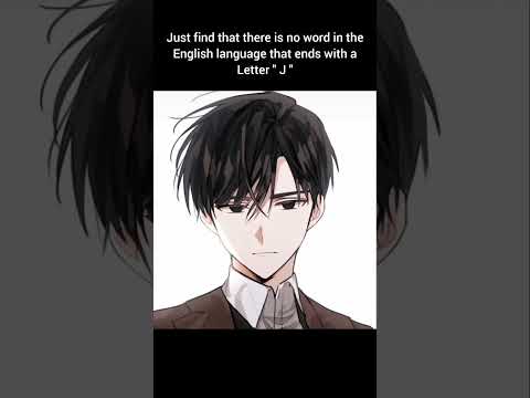 there is no word that ends with letter "J" #animelover #shorts#anime#songlyrics