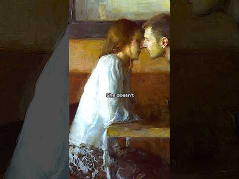 A Stolen Kiss (2014) by Ron Hicks #art #painting