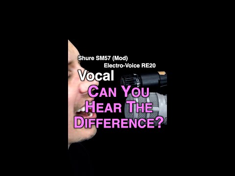 π€ Can You Hear The Difference? Vocals β Modded Shure SM57 vs. Electro-Voice RE20 πΆπ₯