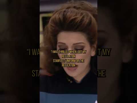 Star Trek: TNG, Marina Sirtis loved her official uniform