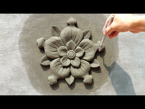 Steps to apply the flower bas-relief in fancy and beautiful ways