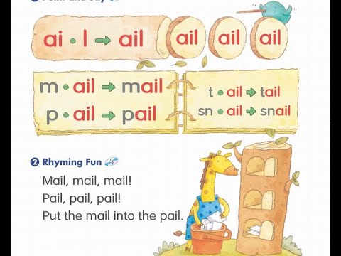 Phonics Kids 5A Unit 1 | Vowel Pair "ai" | ail, aid, ain, ait |