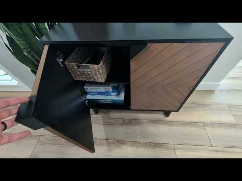 Nathan James Wood Storage Accent Modern Free Buffet Sideboard Cabinet Review