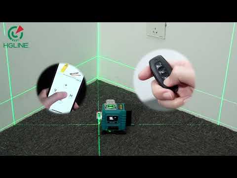 HGLINE 16 Lines 4D Laser Level APP Remote Control Self-Leveling 360°