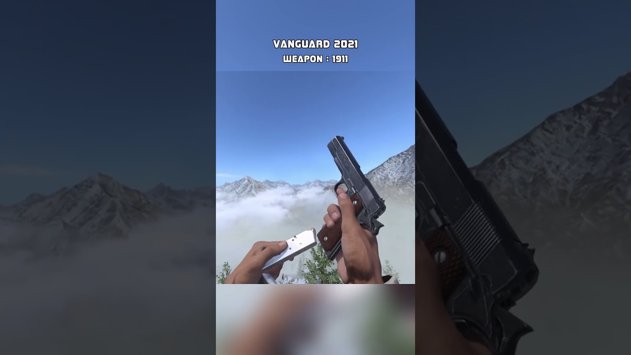 ALL M1911 Reload Animation Evolution :COD WARZONE #warzone #callofduty #gaming #evolution