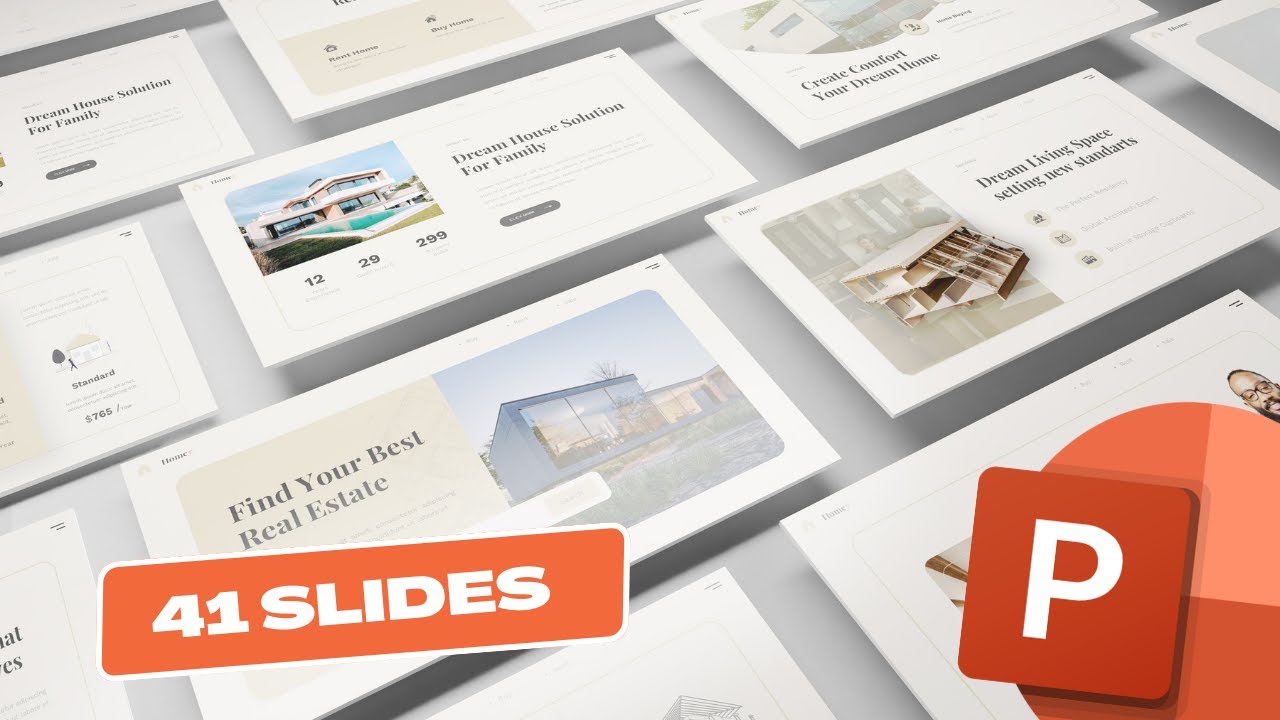 🔴 Download Real Estate Presentation  Template