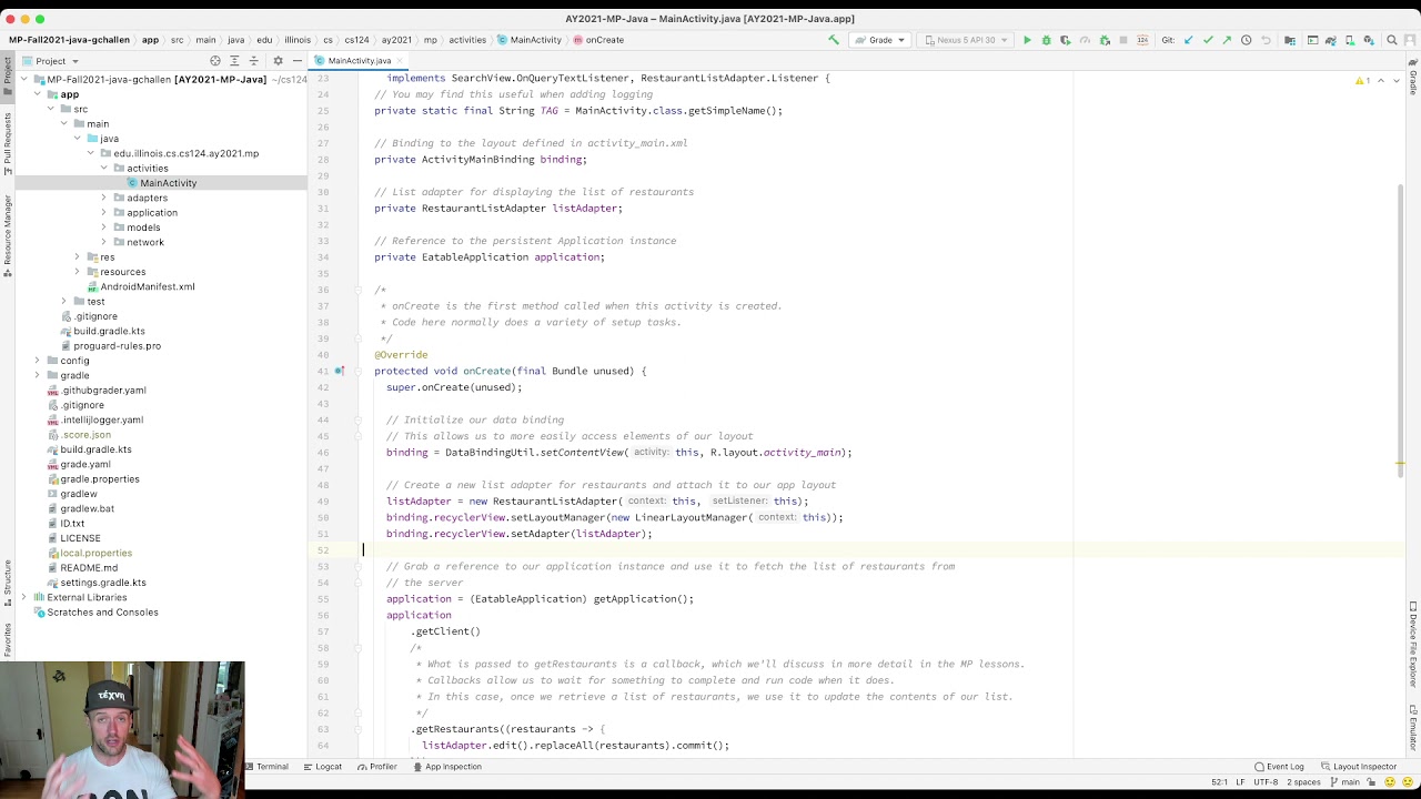 CS 124 Java: What is the Android Framework?