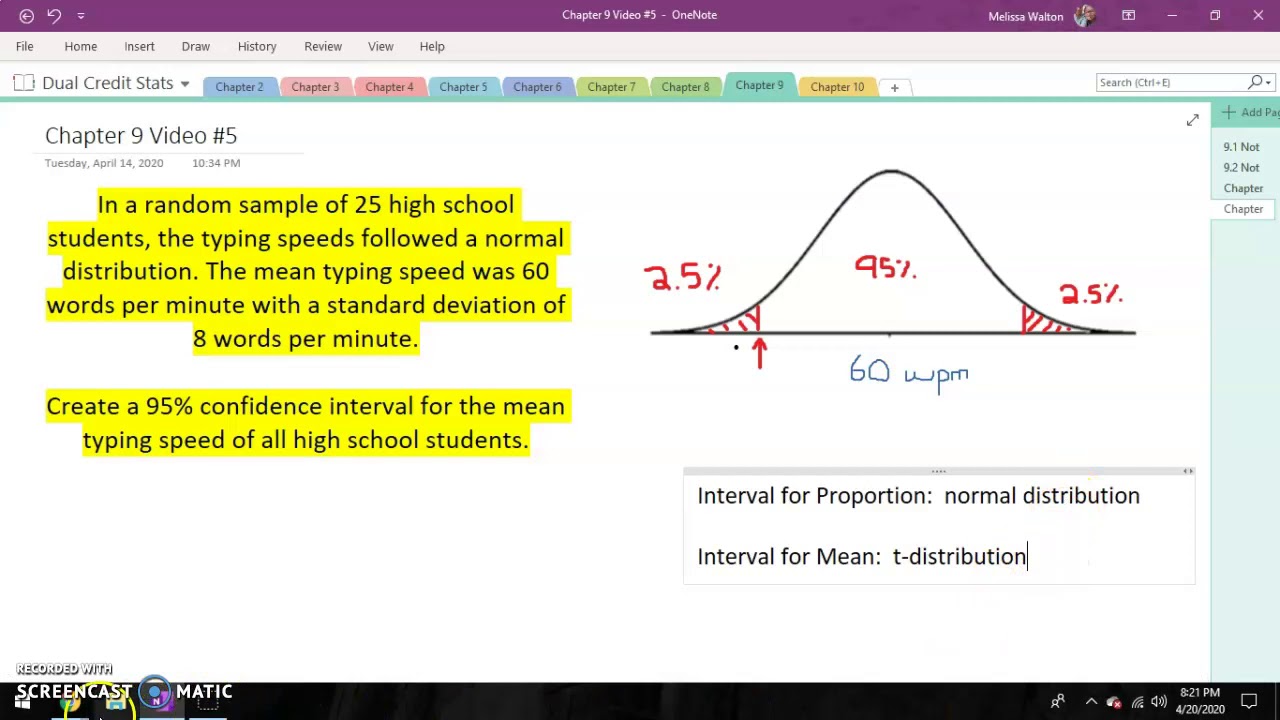 Chapter 9 Video #5 (MATH 111)