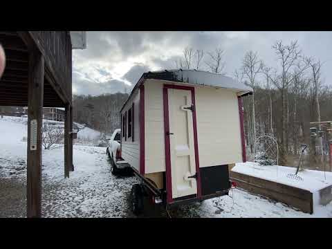 TOUR- Build Your Own Tiny Home Trailer Wagon for Under $3000!! Small, Light & Affordable Tiny Home!