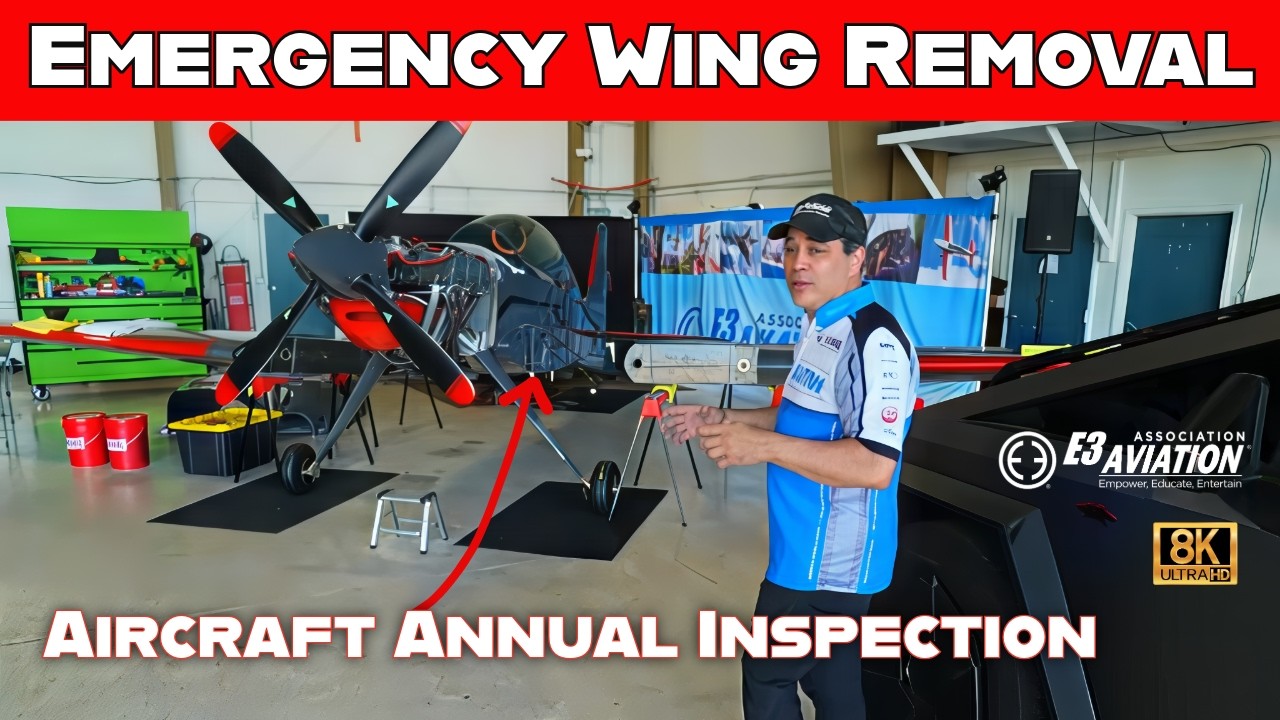 Emergency Wing Removal to Stop Aircraft Fuel Leak: Aircraft Annual Inspection