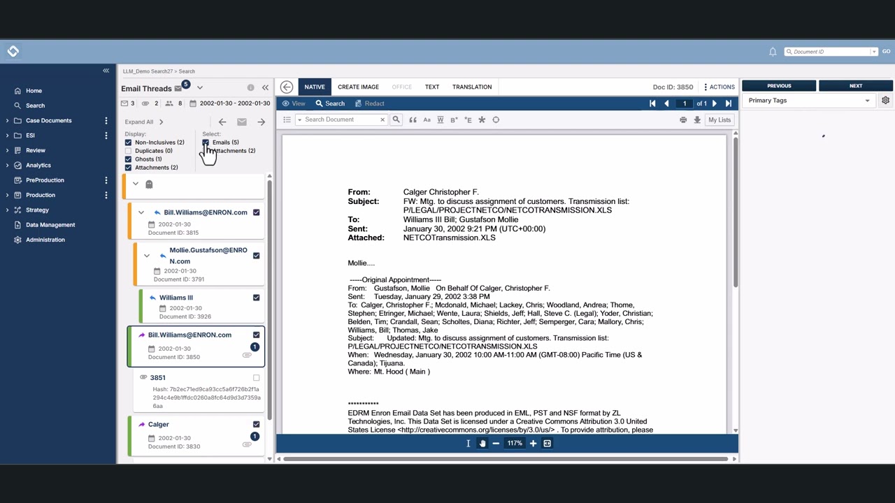 Document Sidebar Instructions