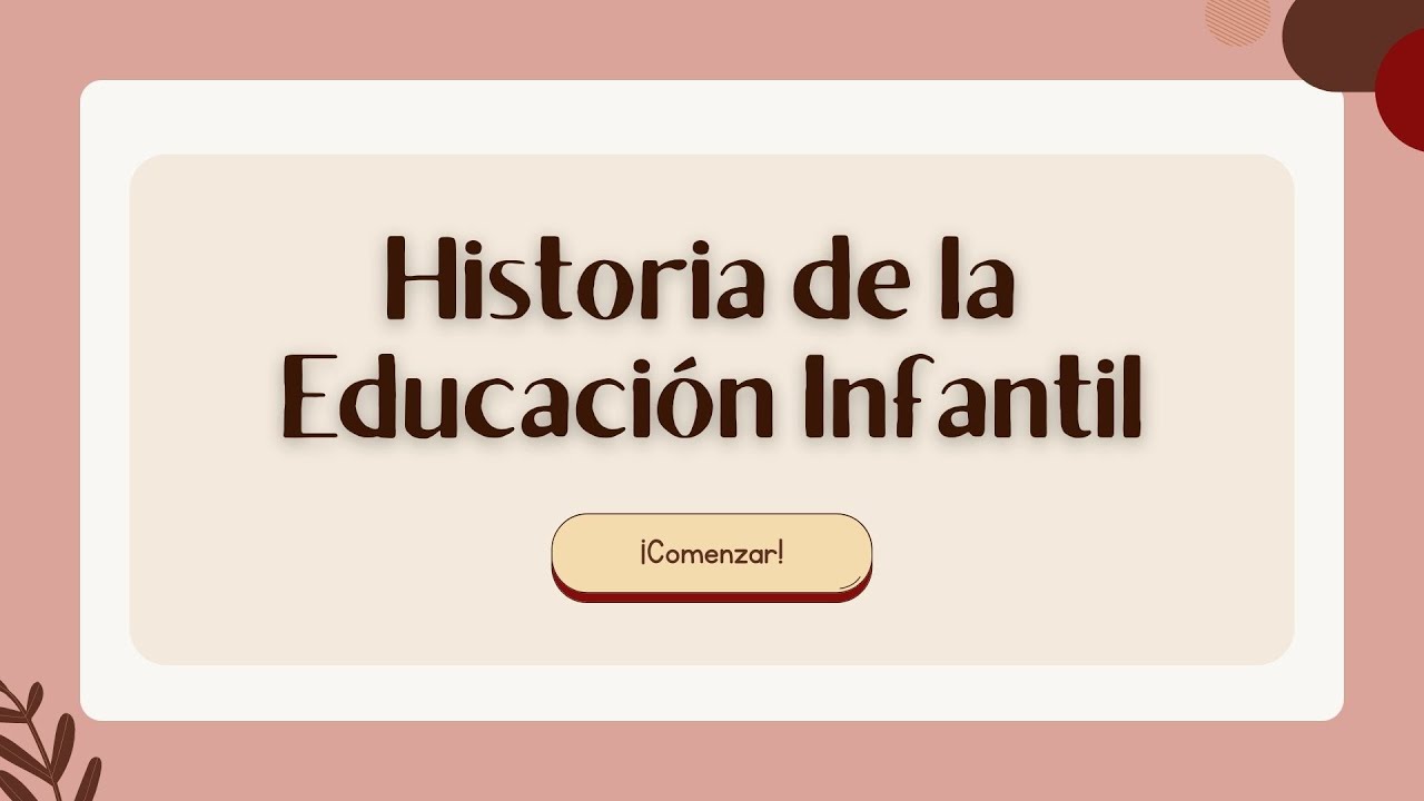 Historia de la Educación Infantil