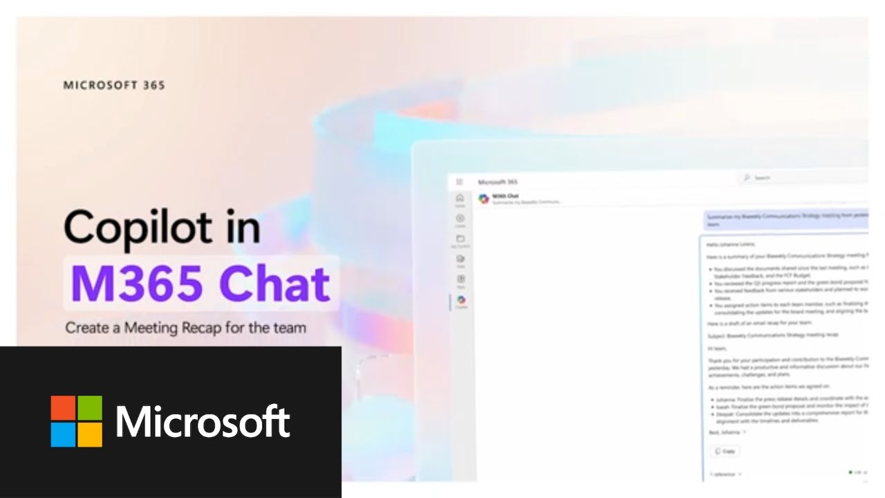 Microsoft 365 Chat Copilot Update: Speed up Team Communication