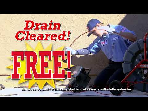FREE Drain Clearing Service. Limited Time offer
