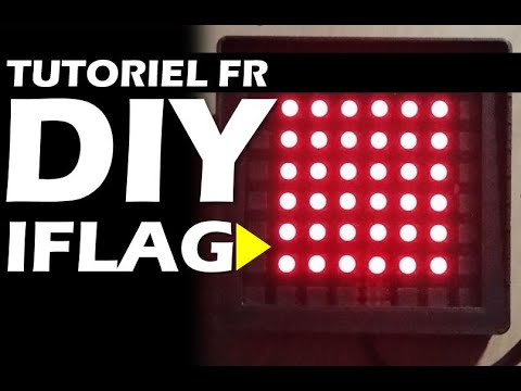 STL file Iflag simracing 64 led WS2812 8X8 with arduino pro micro slot ...