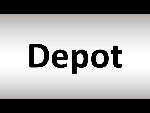 How to Pronounce Depot
