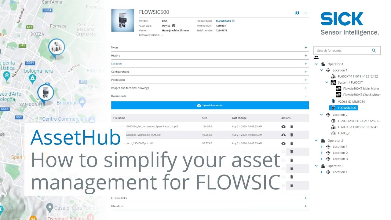 SICK AssetHub – How to simplify your asset management for FLOWSIC