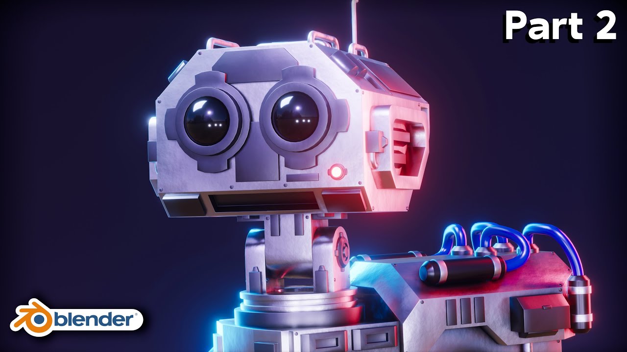 Sci-Fi Mech Robot - Part 2 (Blender Tutorial)