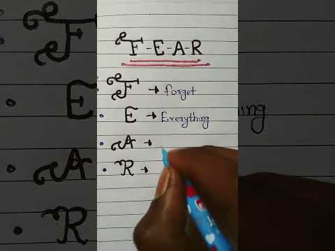 Full Form Of "F-E-A-R" ||#tricks #shortsfeed#fullform