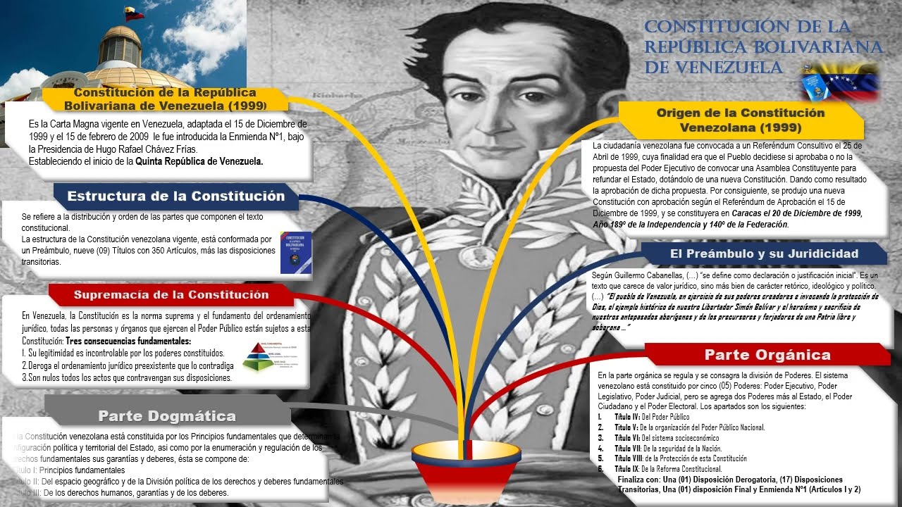 Infografía Creativa Constitución Bolivariana de Venezuela (Derecho Constitucional)