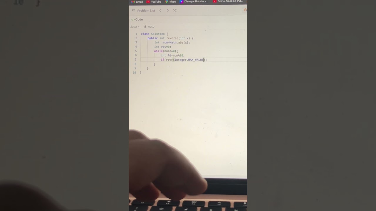 Day 98: Solving LeetCode Problem #7 -  #coding #problemsolving #programming #leetcode #100daysofcode