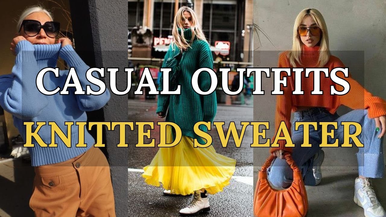 Cozy & Chic: Knitted Sweater Winter Outfits Lookbook