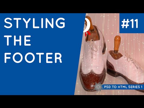 PSD to HTML & CSS (Series 1, unresponsive) #11 - Styling the footer