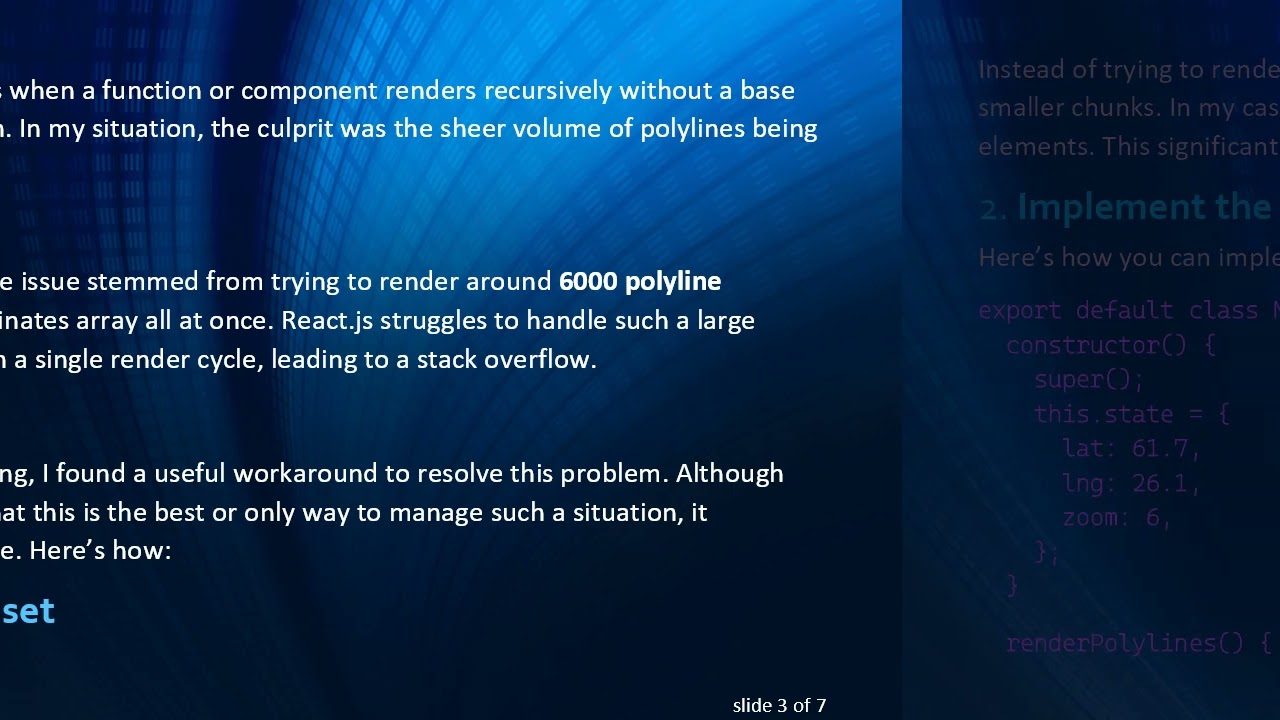 Resolving Uncaught RangeError: Maximum call stack size exceeded Error in React.js