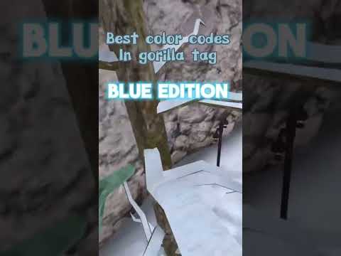 Gorilla tag color codes (blue edition) #gorillatag #gtag #bluemonkey #bluecolor #vr #colors