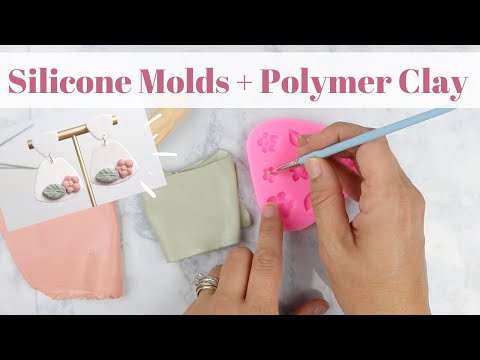 Silicone Molds With Polymer Clay Earrings | Tips For How To Use Silicone Molds To Make Polymer Clay