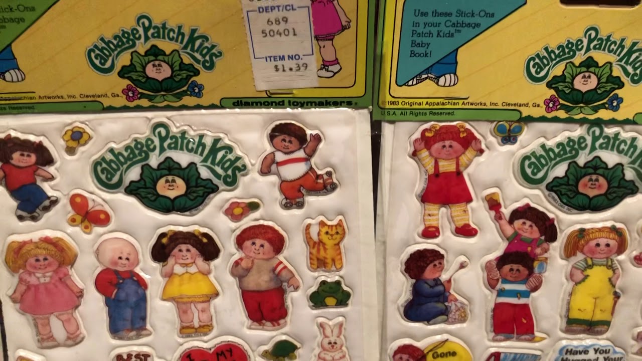 Cabbage Patch Kids Puffy Stickers (1983)