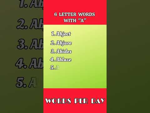 6 letter words starting with "A" #englishlearners #englishlearning #youtubeshorts