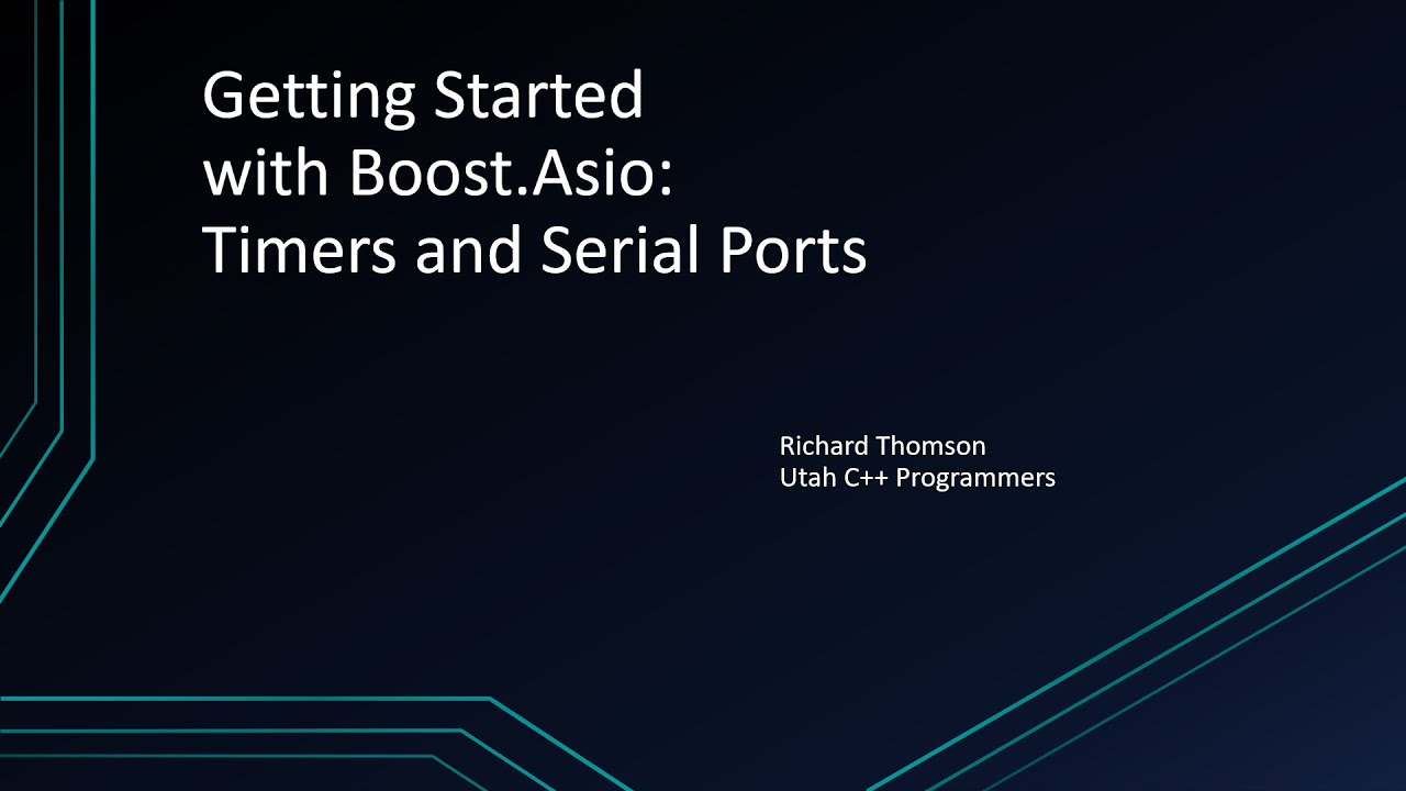Getting Started with Boost.Asio: Timers and Serial Ports