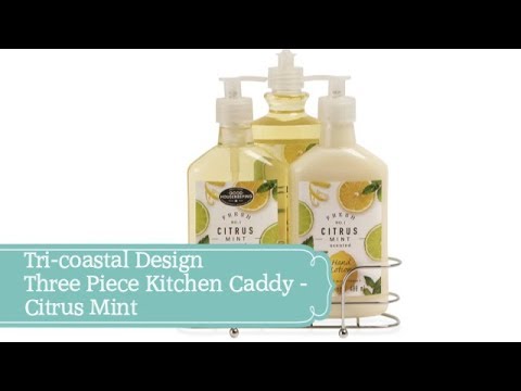 Tri-coastal Design Three Piece Kitchen Caddy - Citrus Mint